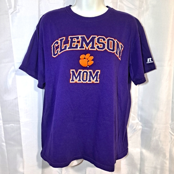 Russell Athletic | Tops | Clemson Mom Tshirt Womens Medium ...